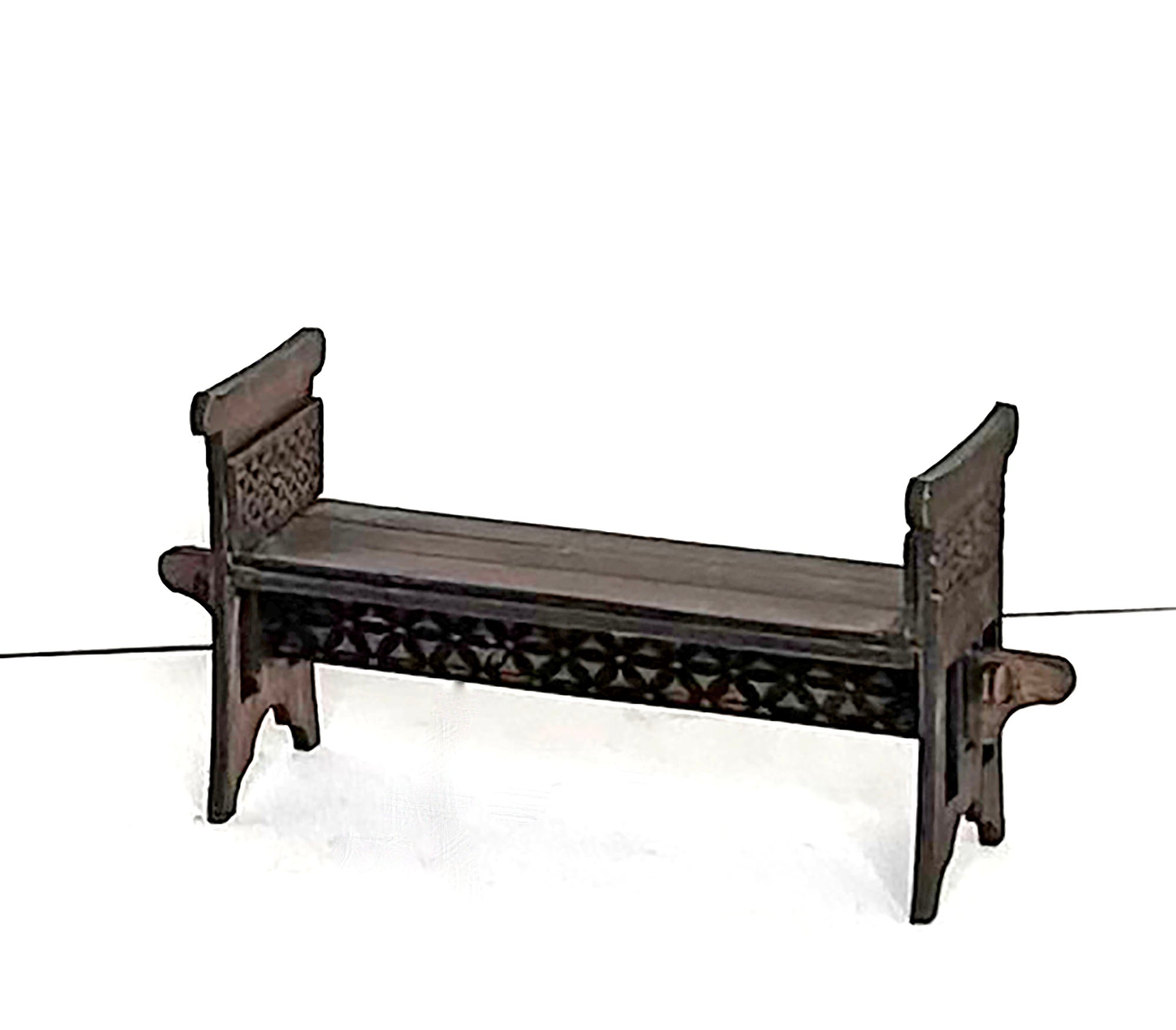 Miniature Medieval Gothic Style Bench - 1 12 or 1 24 Scale Kit ...